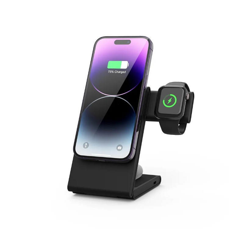 Amazon Best Selling 3 in 1 Magnetic Foldable Wireless Charger QC3.0 PD ...