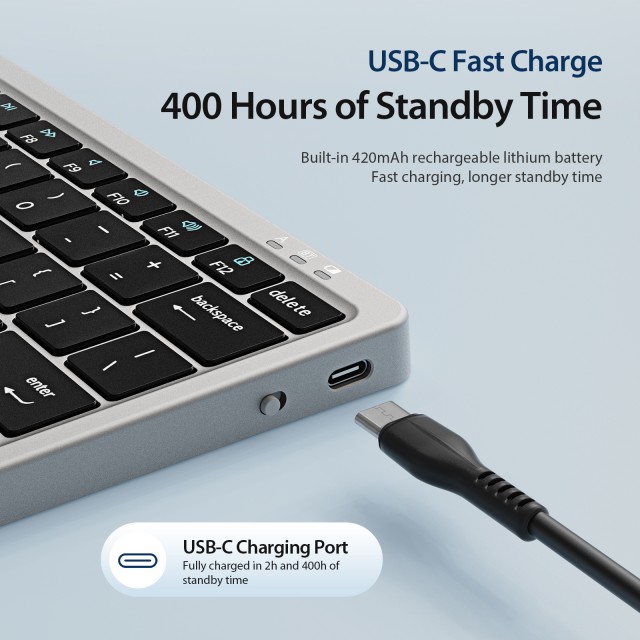 BT5.0 Multi-Device Smart Trackpad Keyboard Cover Magnetic Detachable ...