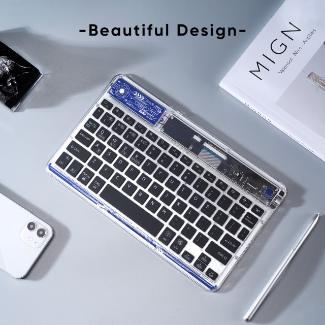 High Quality Light Weight Portable Transparent Multi-device Keyboard ...