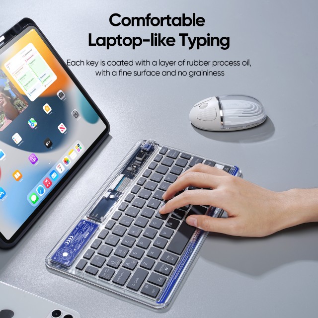 High Quality Light Weight Portable Transparent Multi-device Keyboard ...