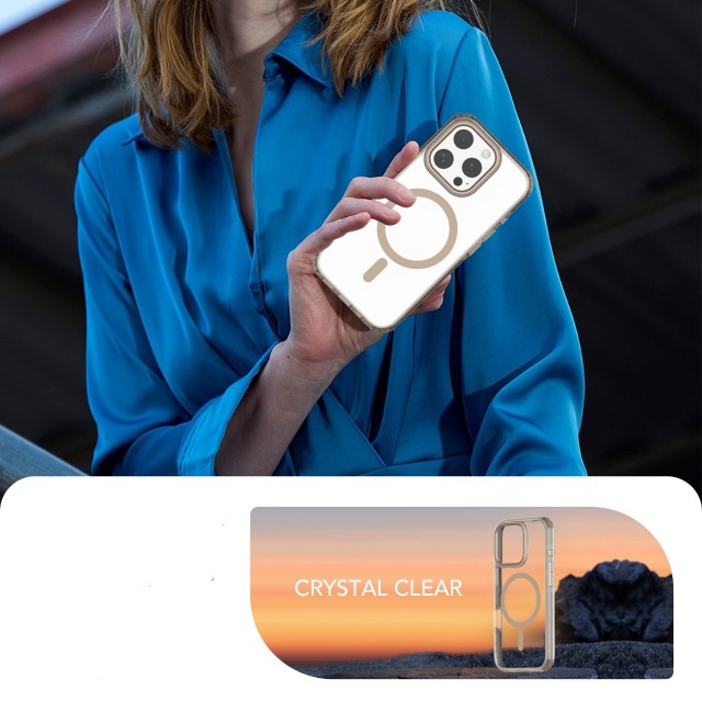 360°Airbag Drop-proof Crystal Clear MagSafe Compatible Titan Phone Case ...