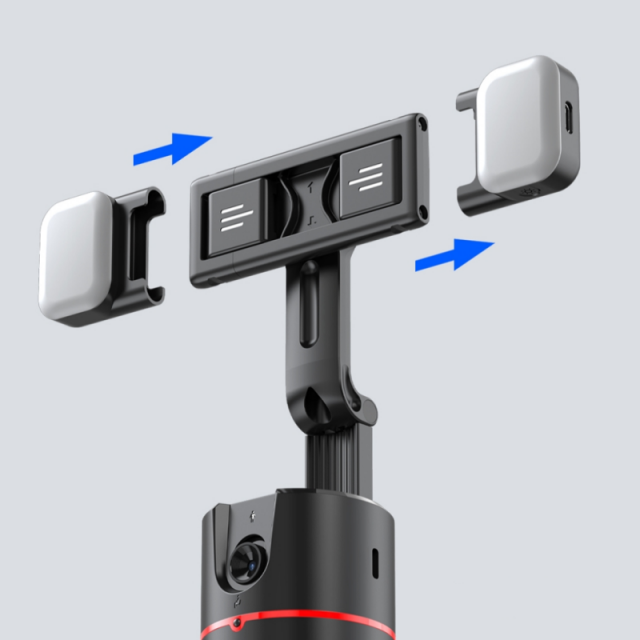 Intelligent AI Face Tracking Phone Gimbal 360° Rotation Face Tracking ...