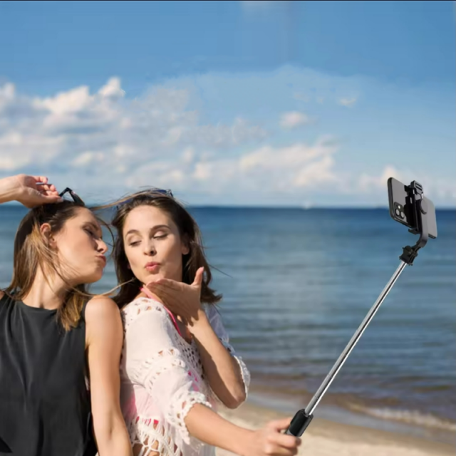 Foldable Bluetooth Wireless Remote Selfie Stick Stable Tripod Stand 360 ...