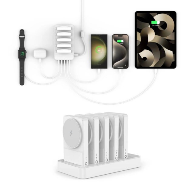 5 in 1 Magnetic Wireless Power Bank Station 5000mAh (Magsafe Compatible ...