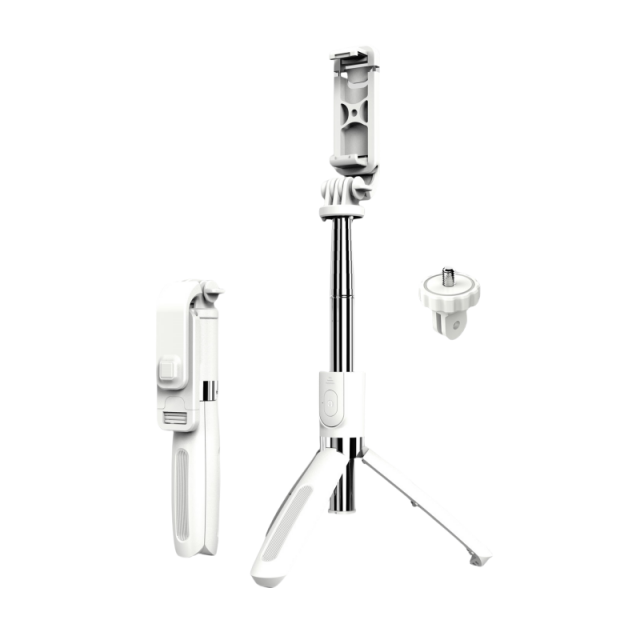 360° Rotatable Multi-functional Bluetooth Remote Control Selfie Stick ...